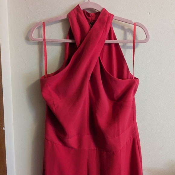 Talbots | Pants & Jumpsuits | Talbots Coral Pink Wide Leg Halter Top ...